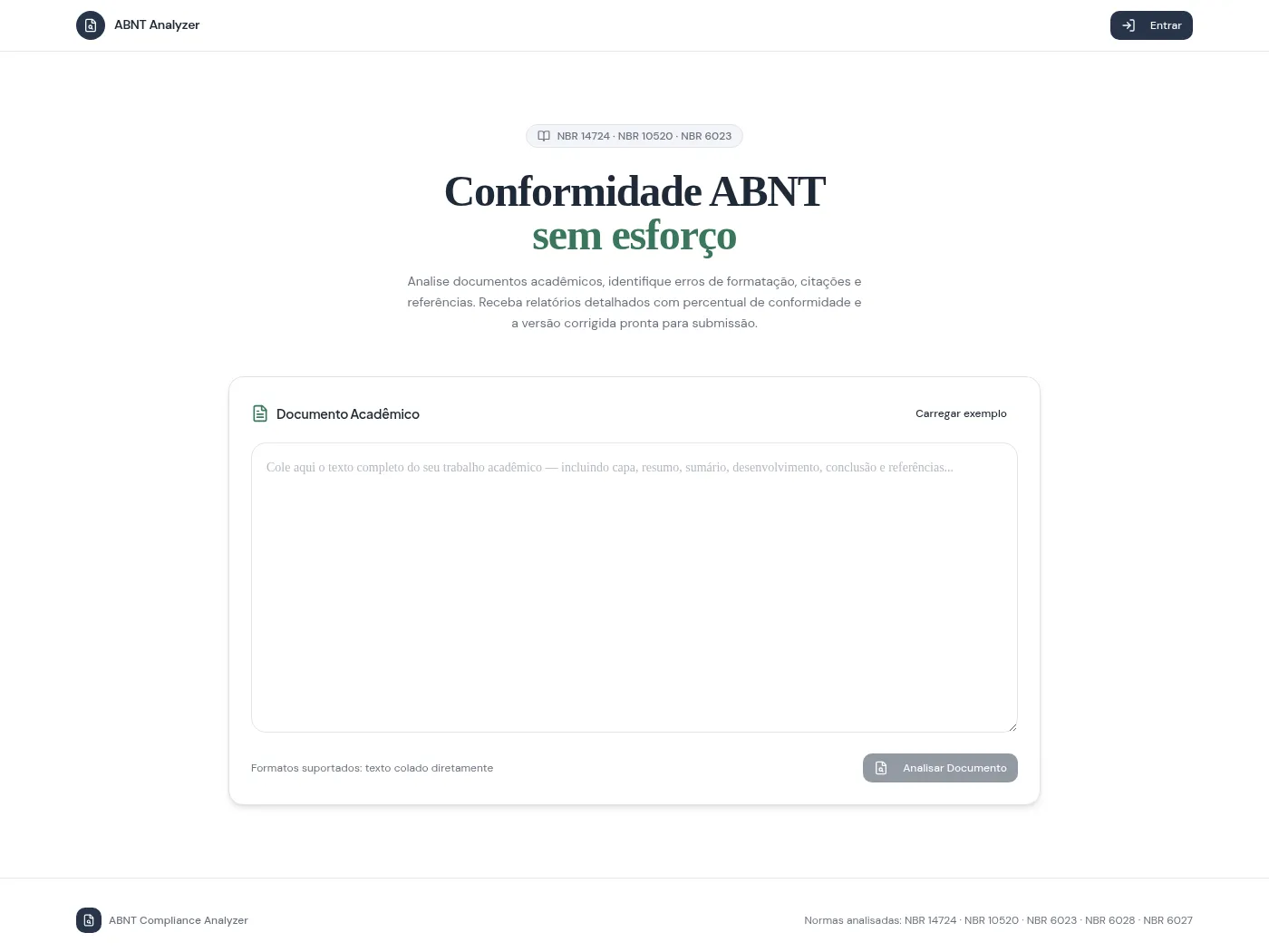 ABNT Compliance Analyzer
