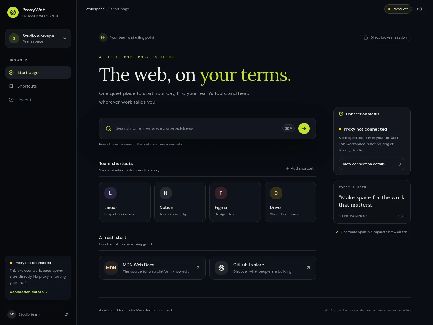 ProxyWeb Browser