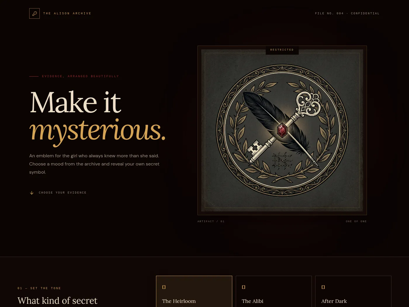 Mystery Emblem Generator
