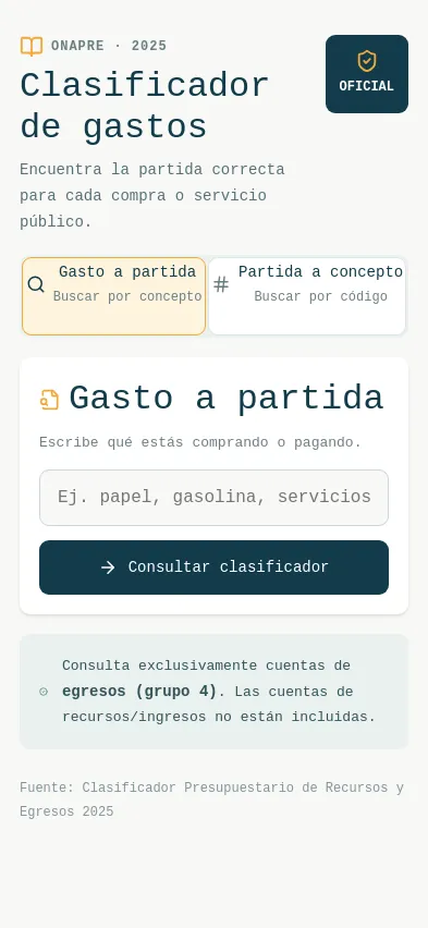 ONAPRE Budget Classifier App