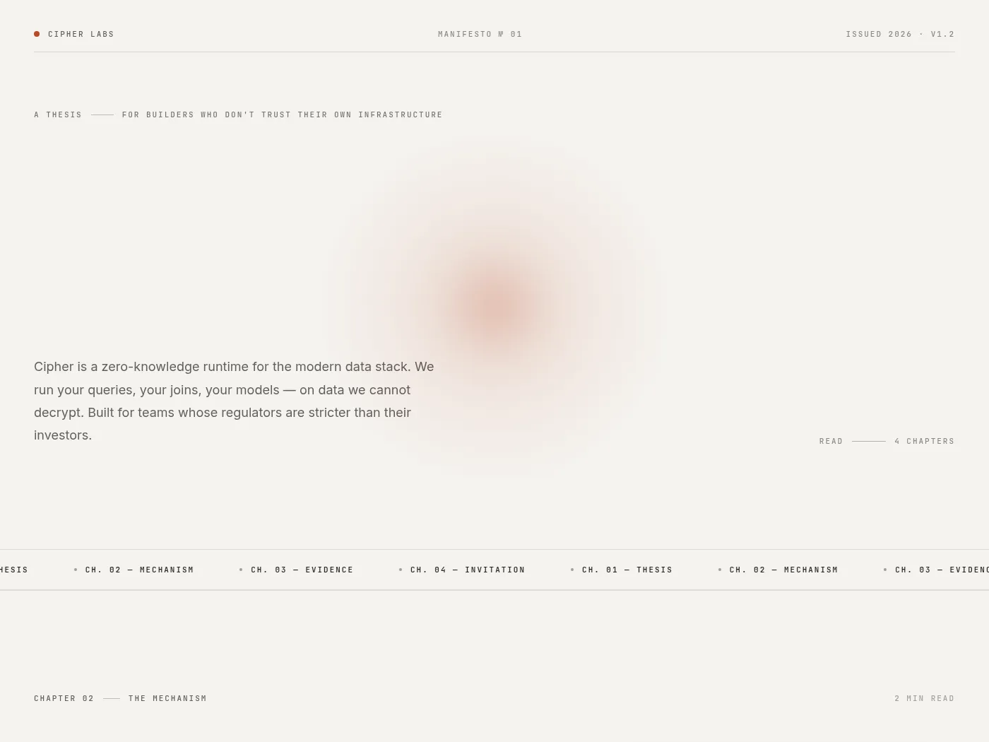 Manifesto Startup Site