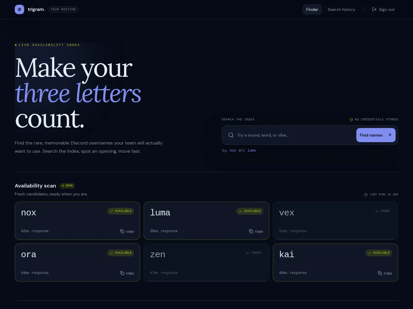 Discord Username Finder