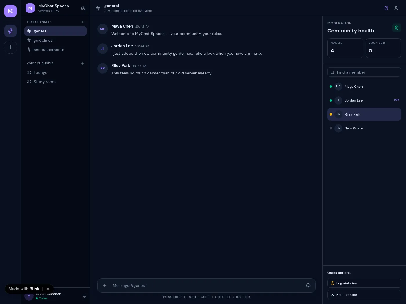MyChat Spaces