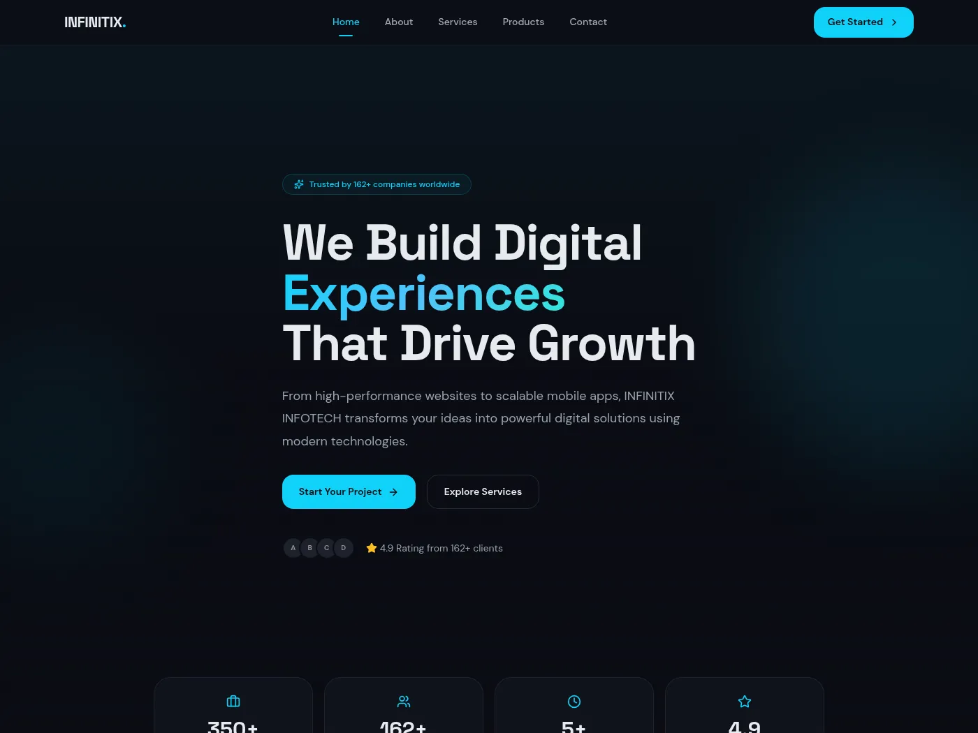 INFINITIX Futuristic IT Site