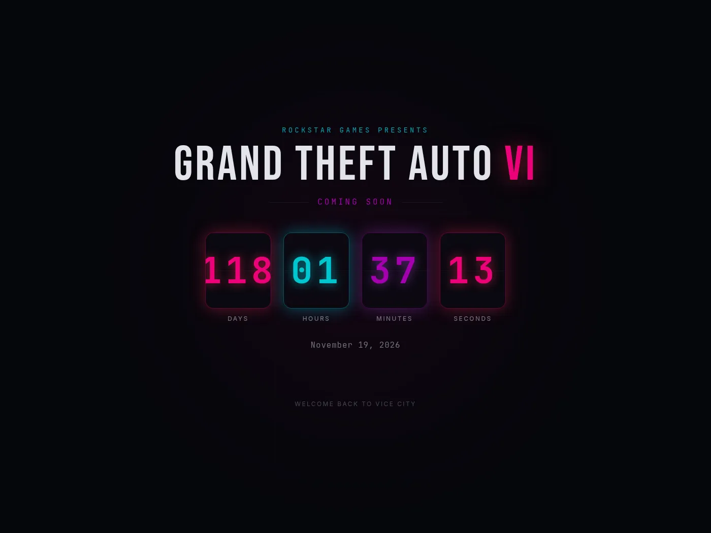 GTA 6 Countdown
