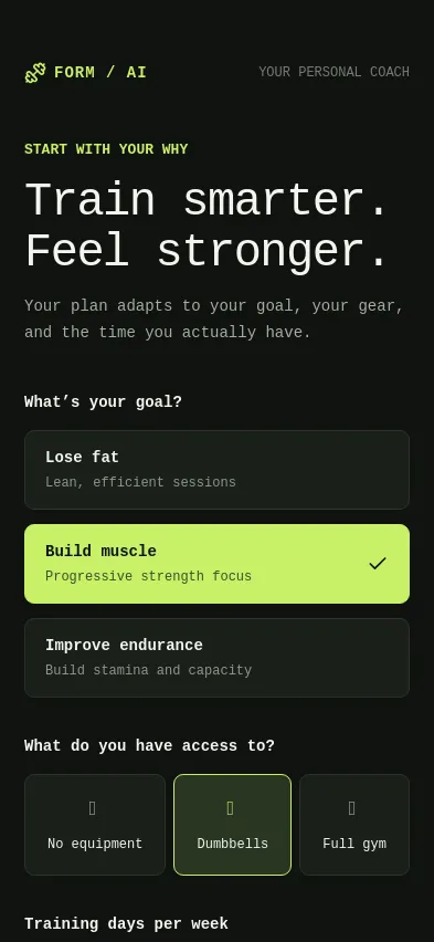 AI Workout Planner