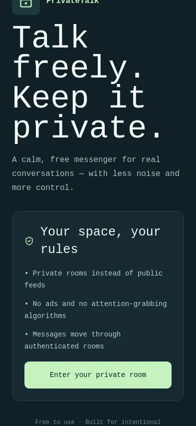 PrivateTalk Messenger