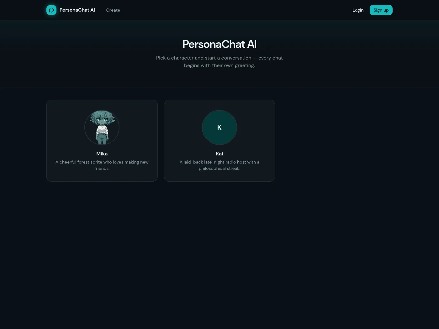 PersonaChat AI