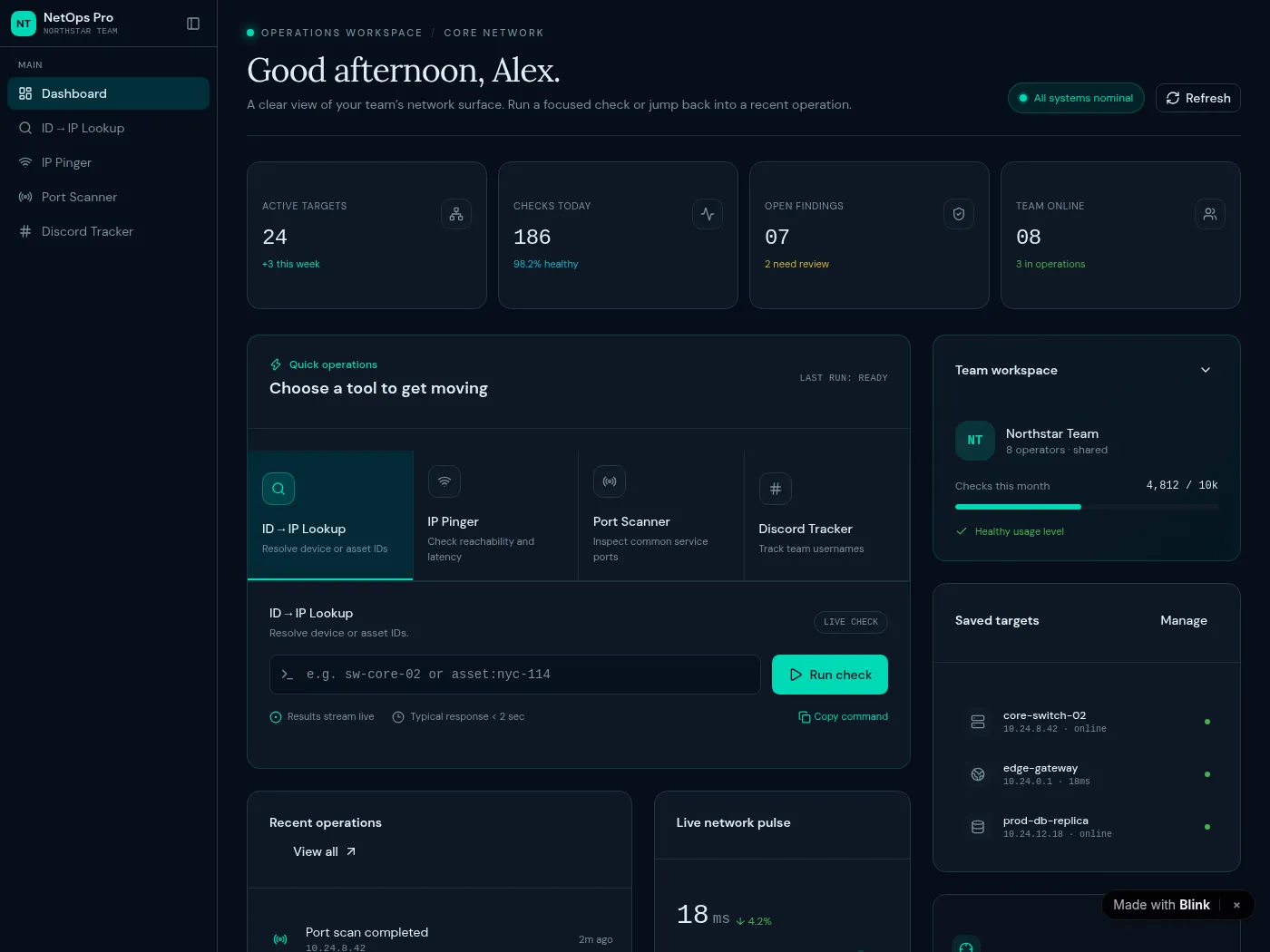 NetOps Dashboard Pro