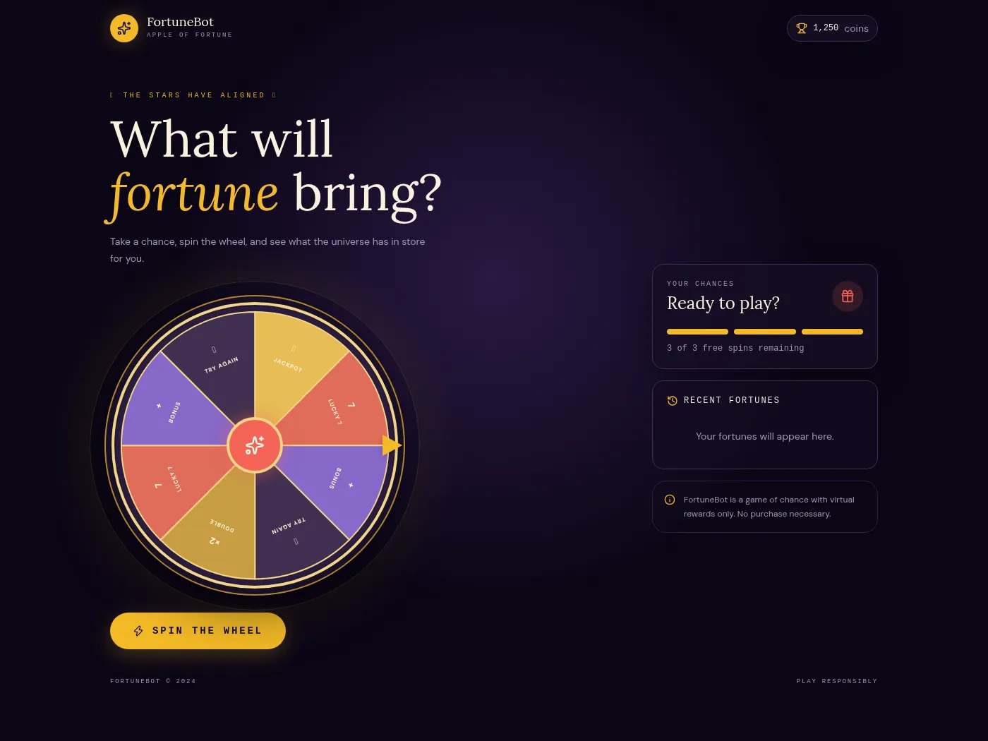 FortuneBot Wheel