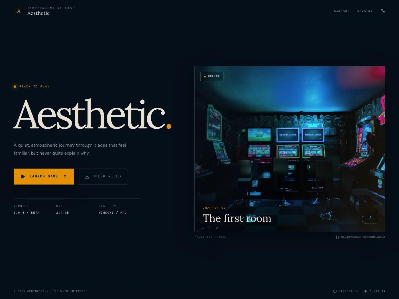 Aesthetic Game Launcher