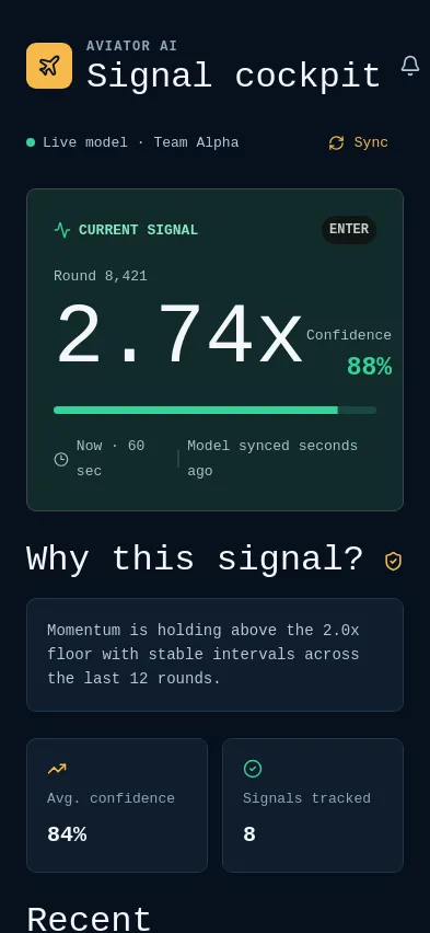 Aviator AI Signals