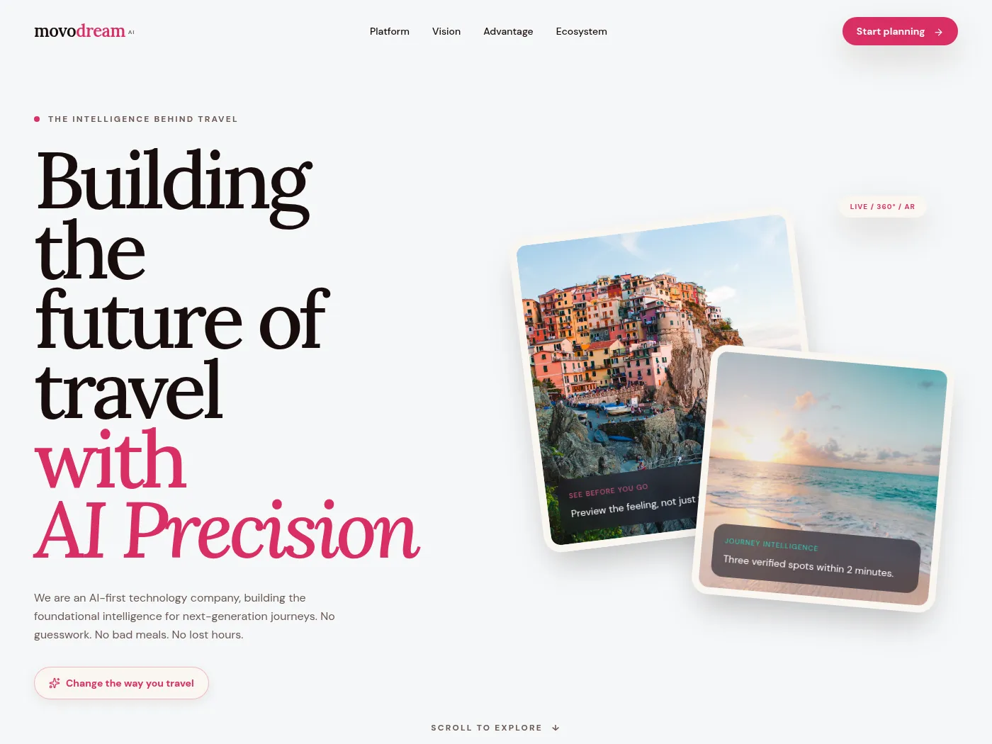 MovoDream Website Clone