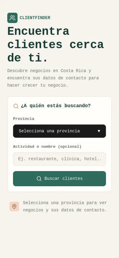 ClientFinder App