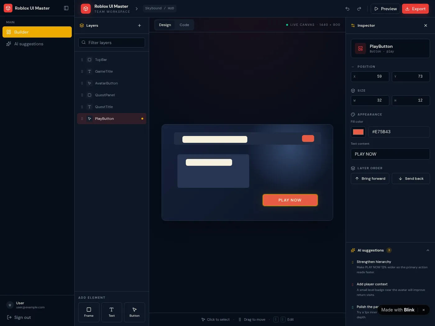 Roblox UI Master