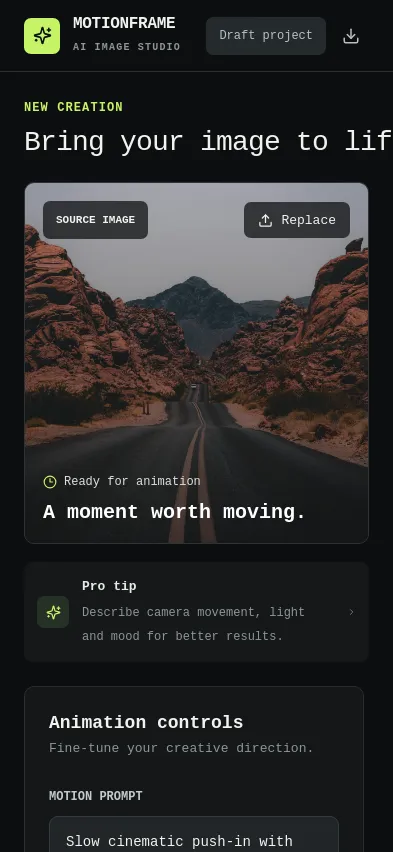 AI Image Animator Pro