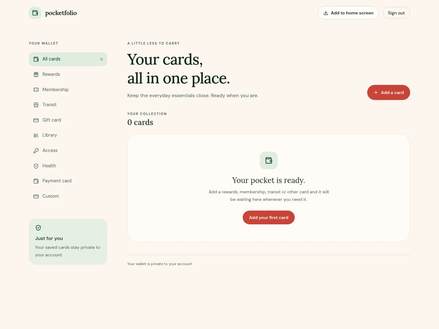 Universal Wallet App