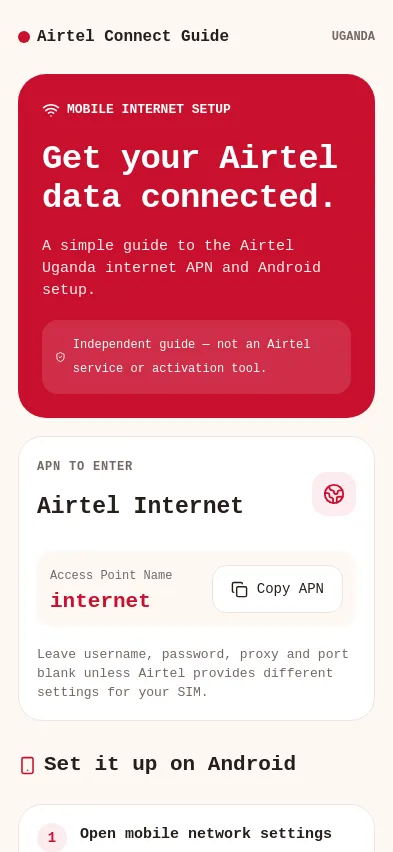 Airtel Uganda UDP Activator