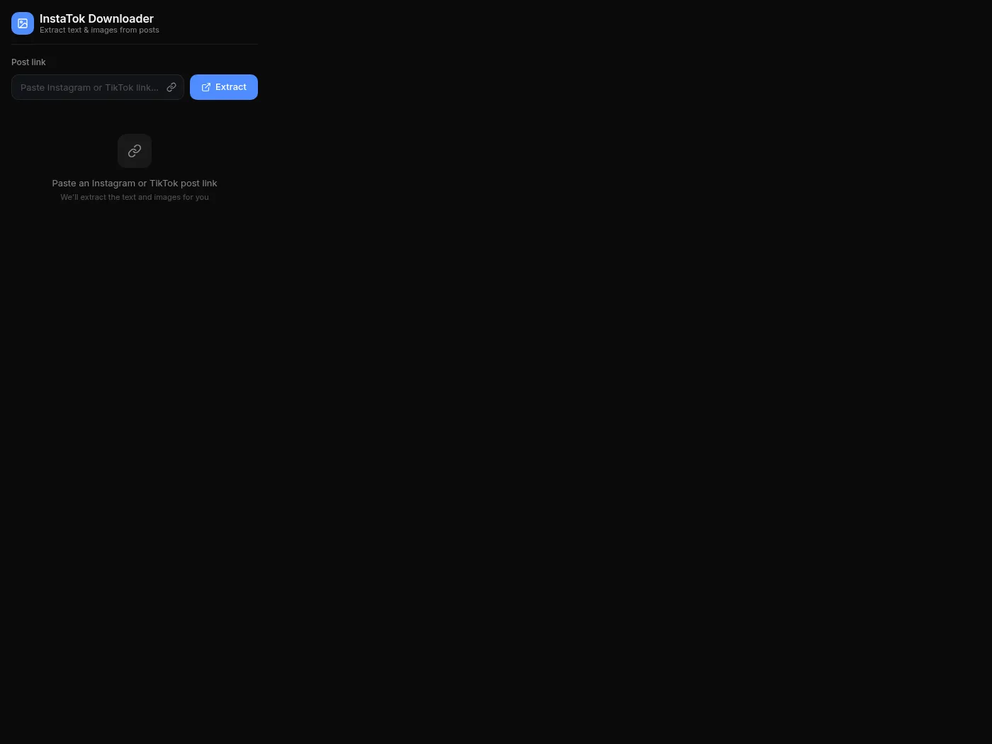 InstaTok Media Downloader