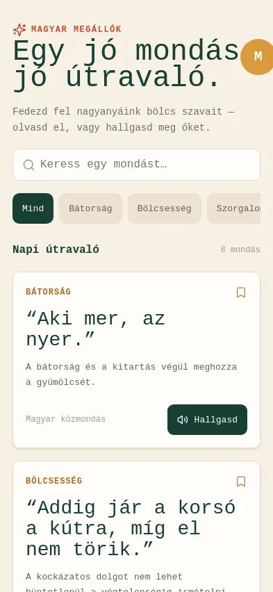Magyar Megállók App