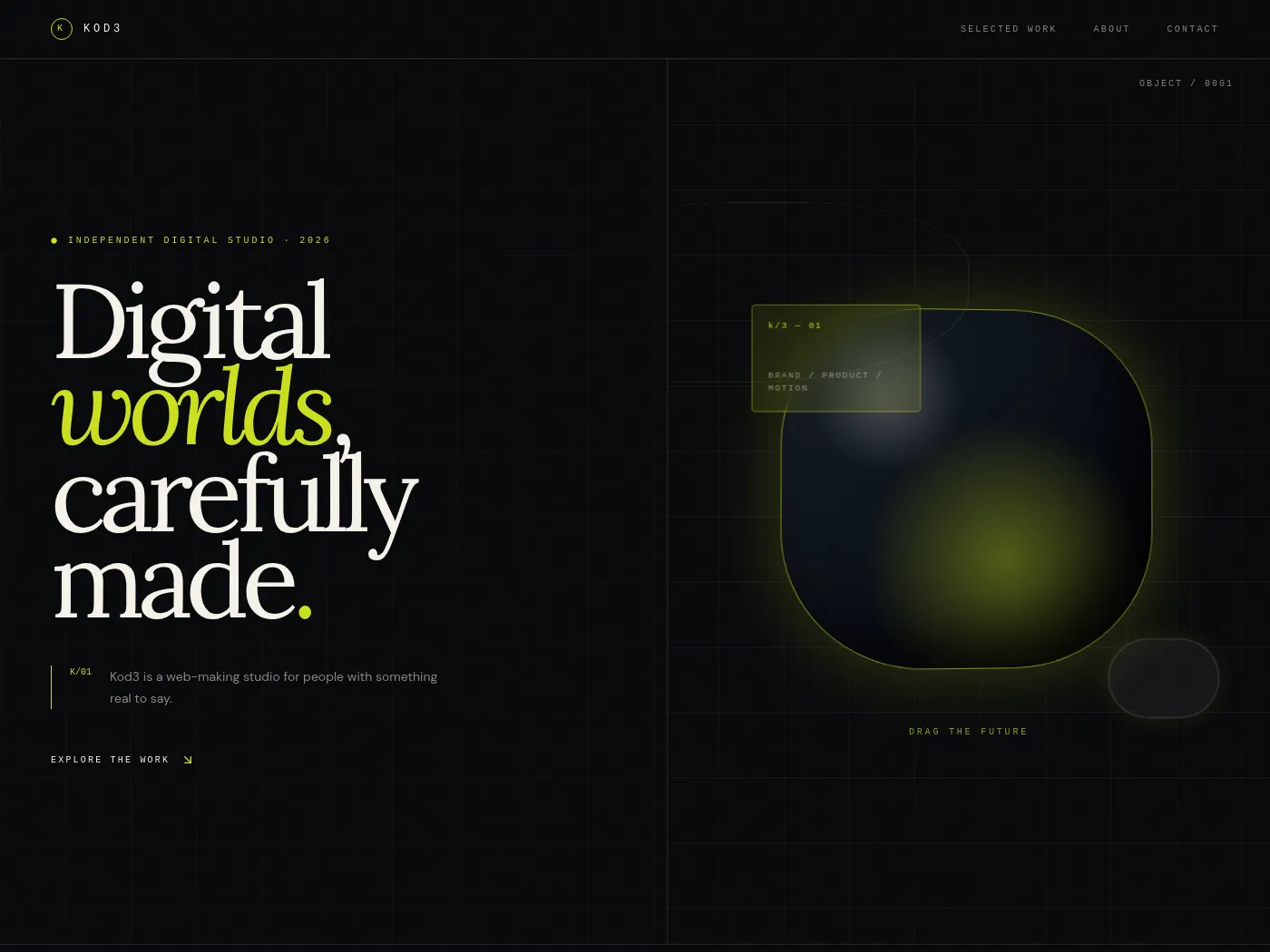 Kod3 3D Portfolio