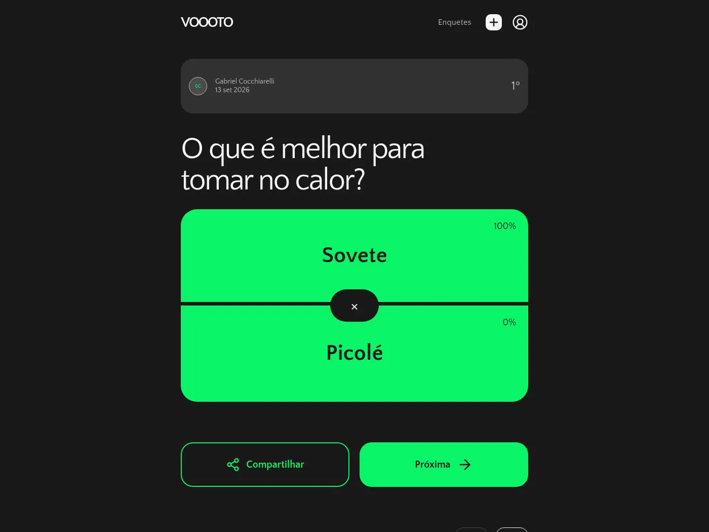 Voooto Enquetes Web