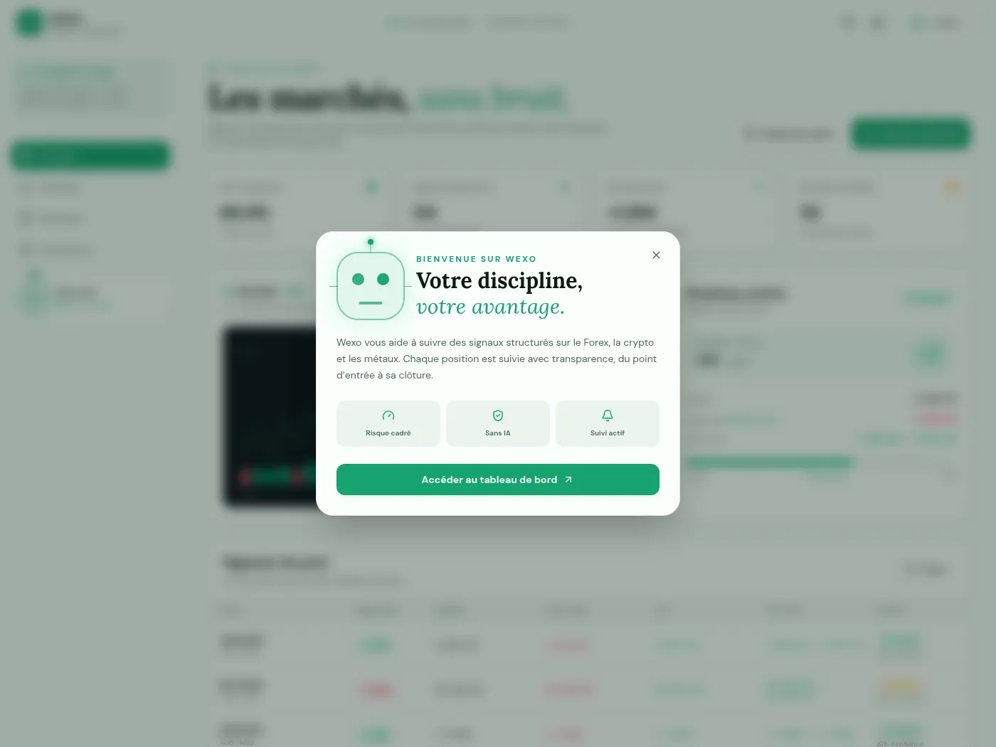 Wexo Signal Tracker