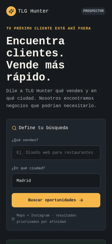 TLG Hunter App