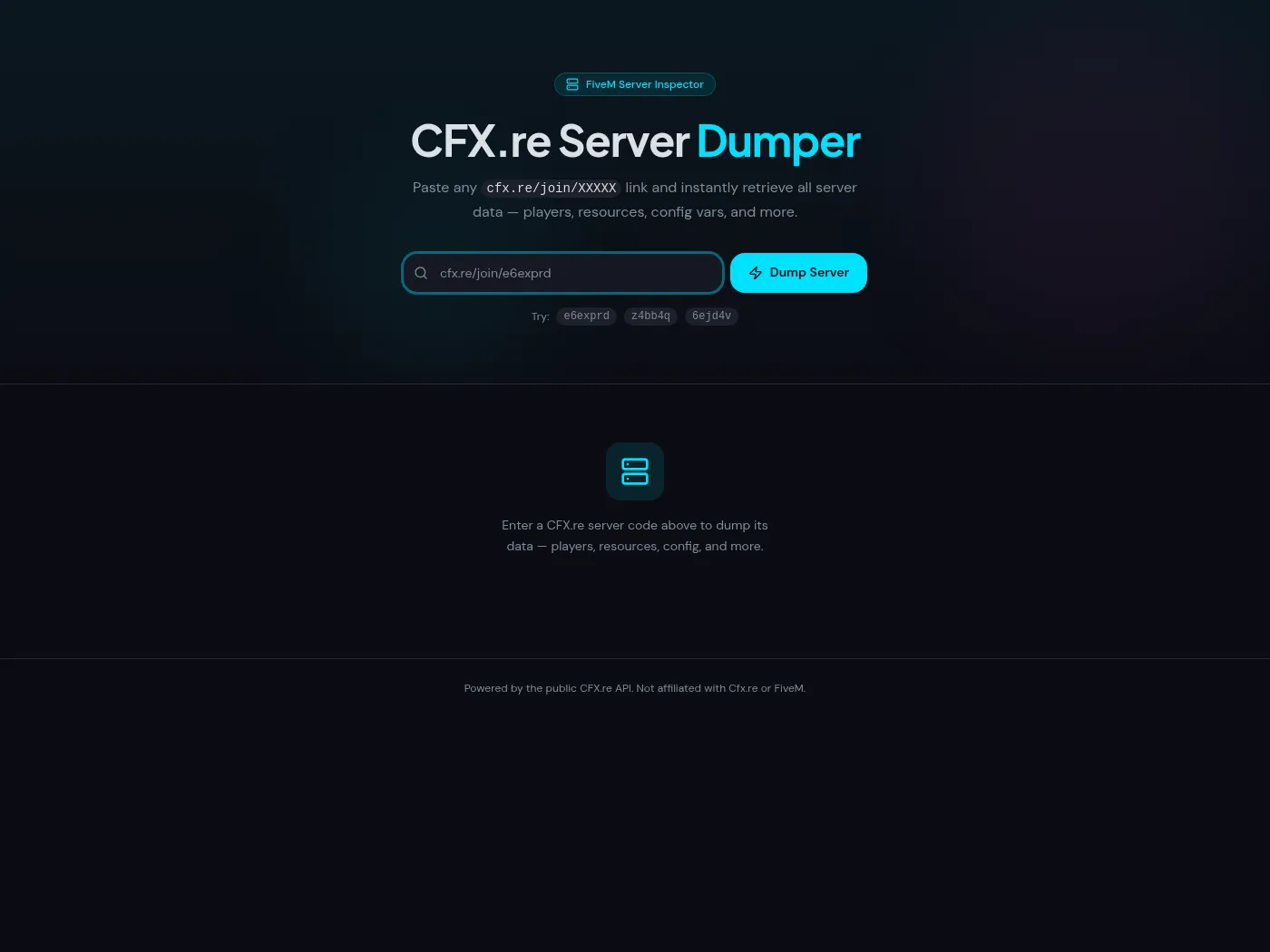 CfxRe Server Dumper
