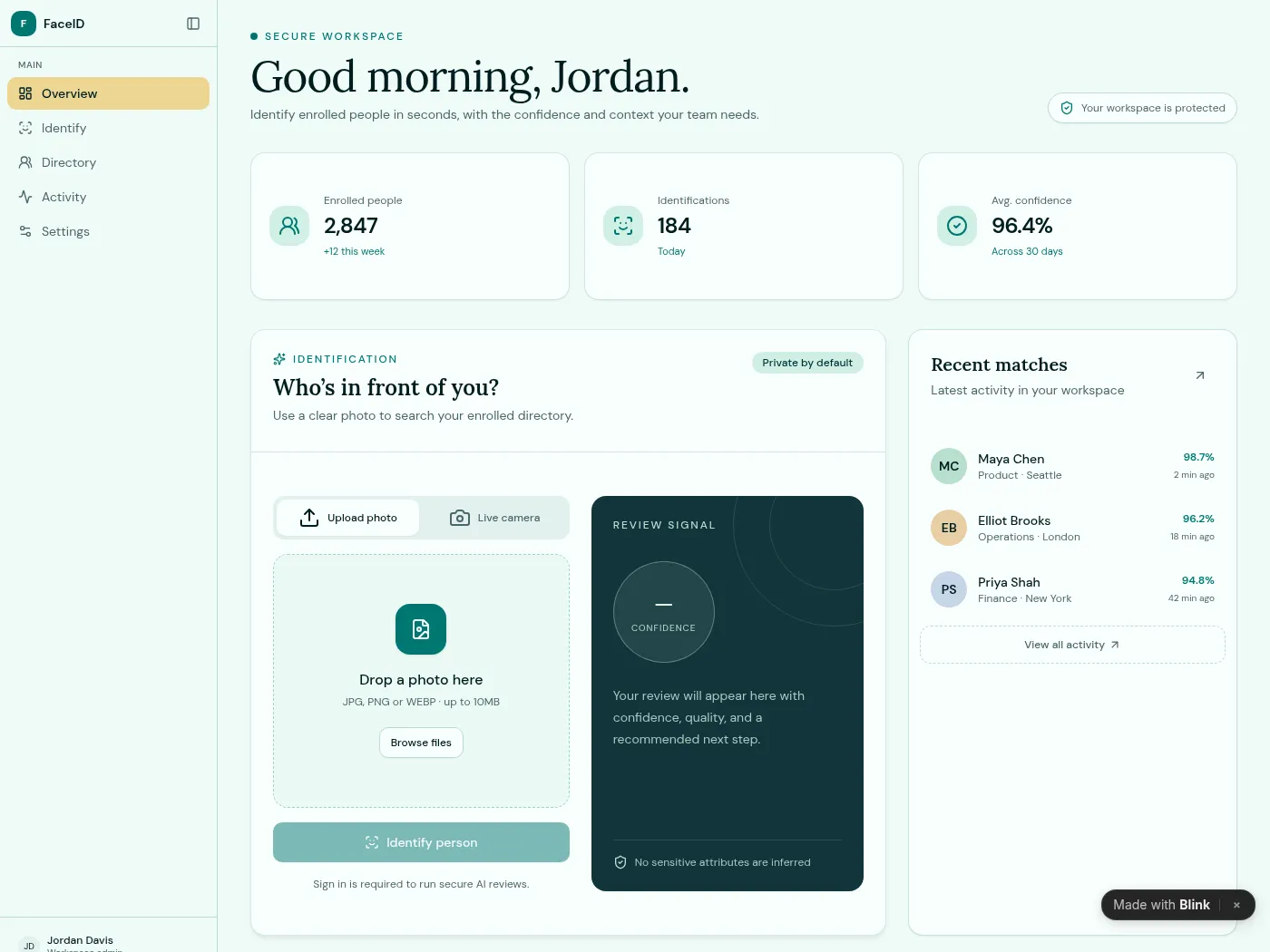 FaceID SaaS Platform