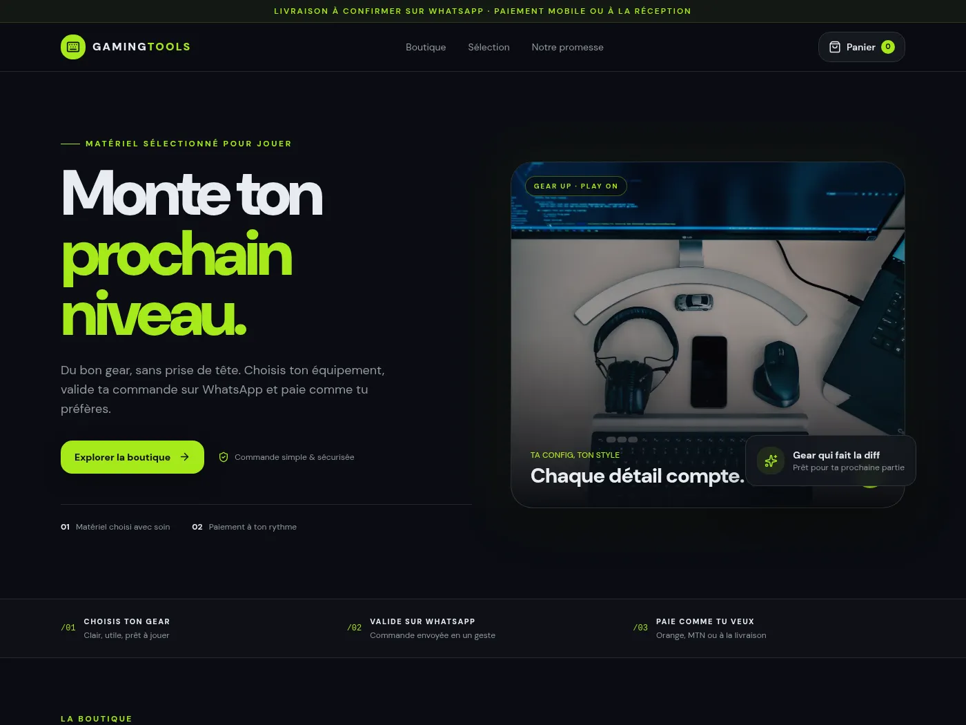 GamingTools E-Commerce App