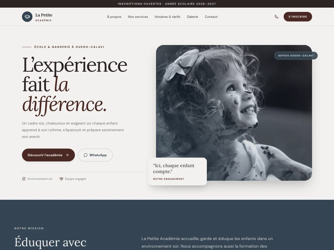 La Petite Académie Site