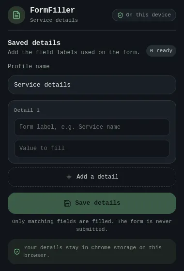 FormFiller Assistant