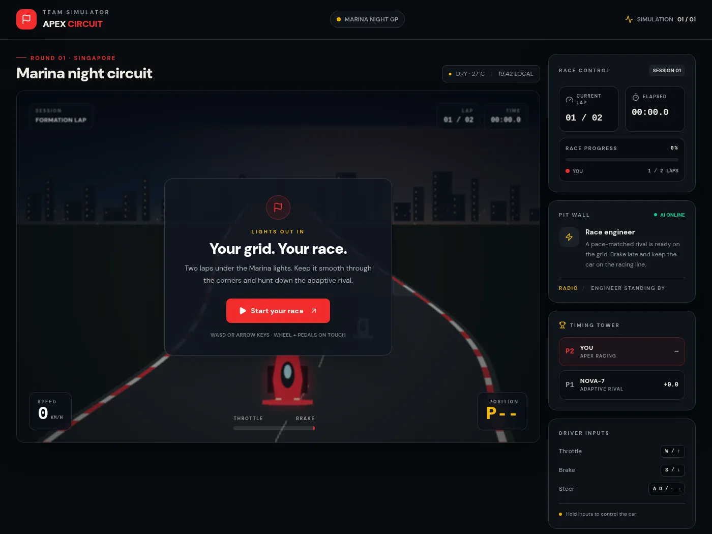 F1 Velocity Sim