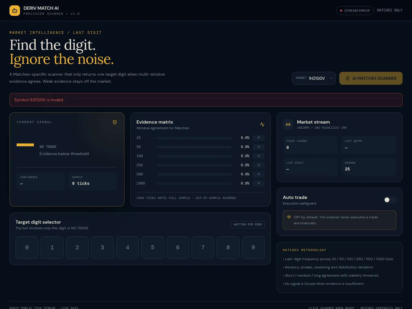 Deriv Match AI Scanner