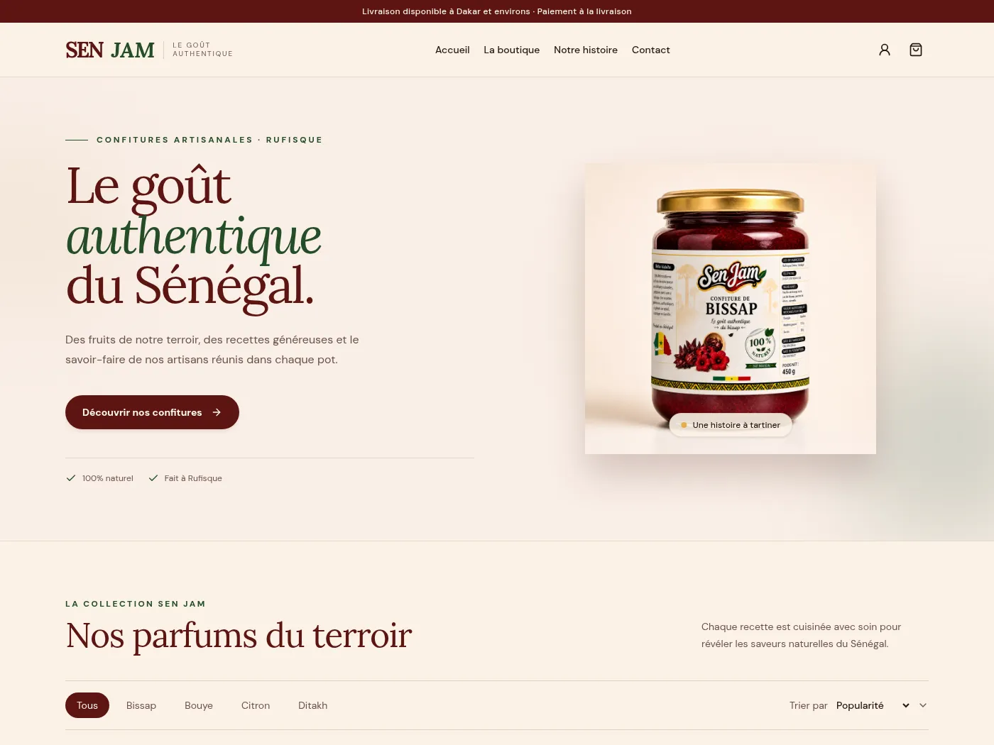 SEN JAM E-commerce Site