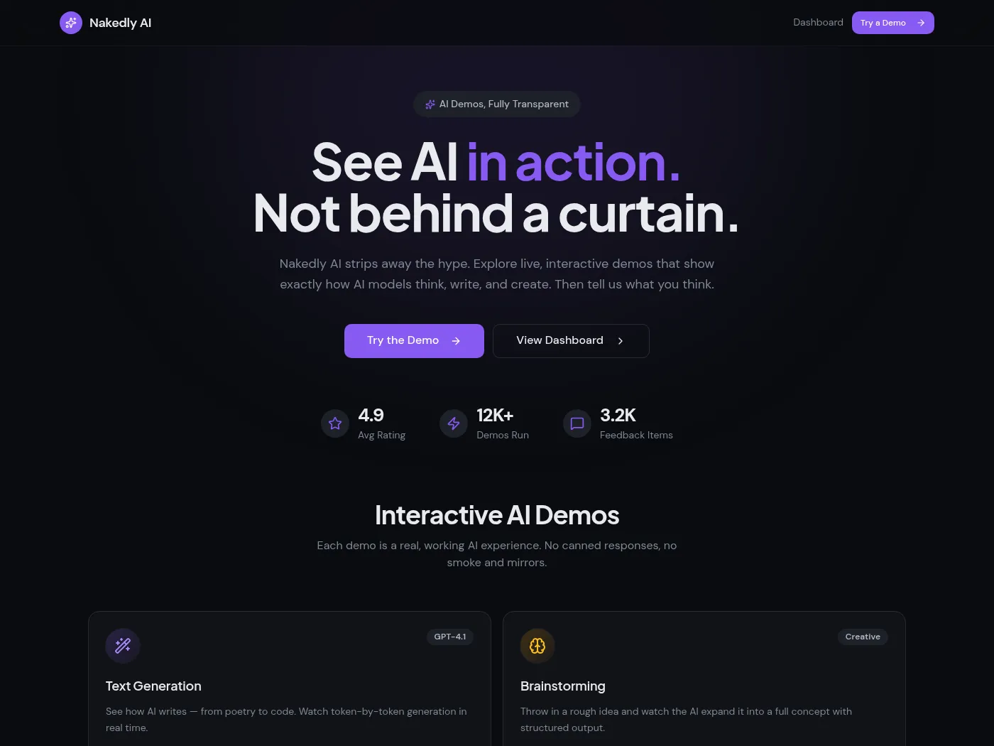 Nakedly AI Platform