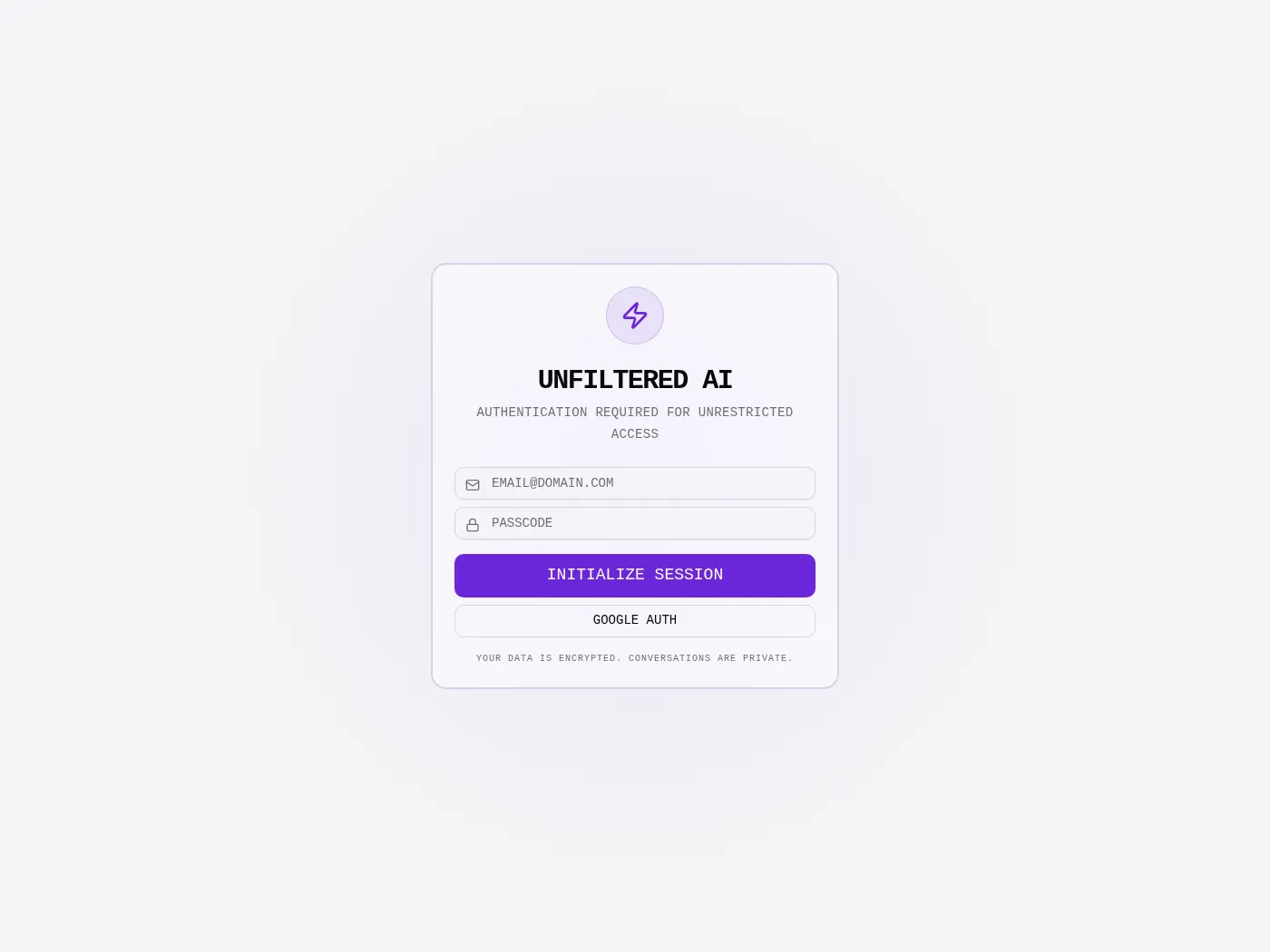 Unfiltered AI Chatbot