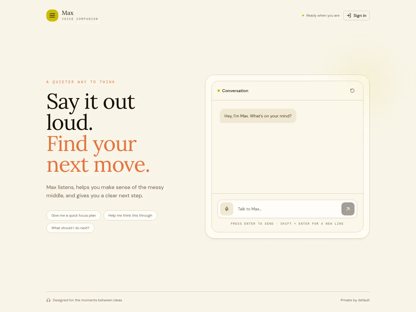 Max Voice Assistant