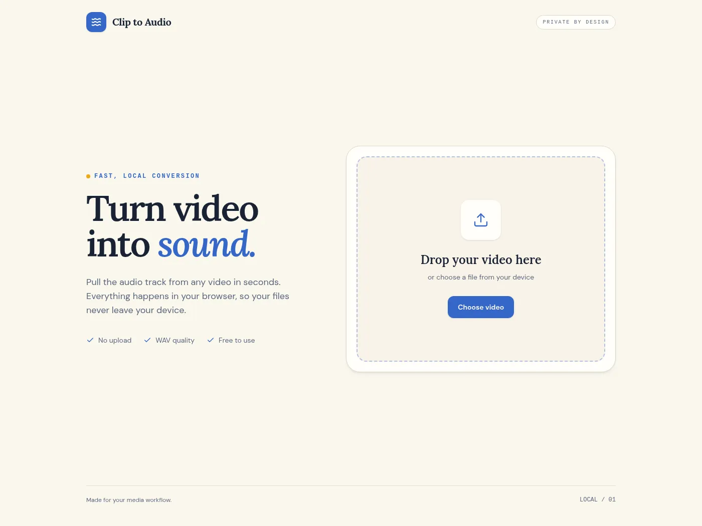 Video2Audio Convertor