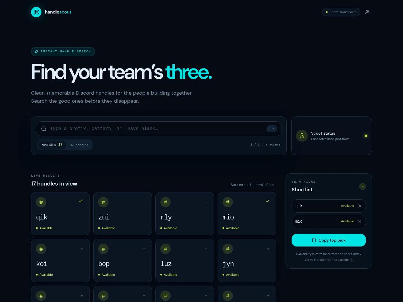 Discord Handle Finder