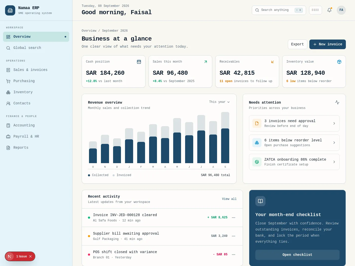 KSA SME ERP Suite
