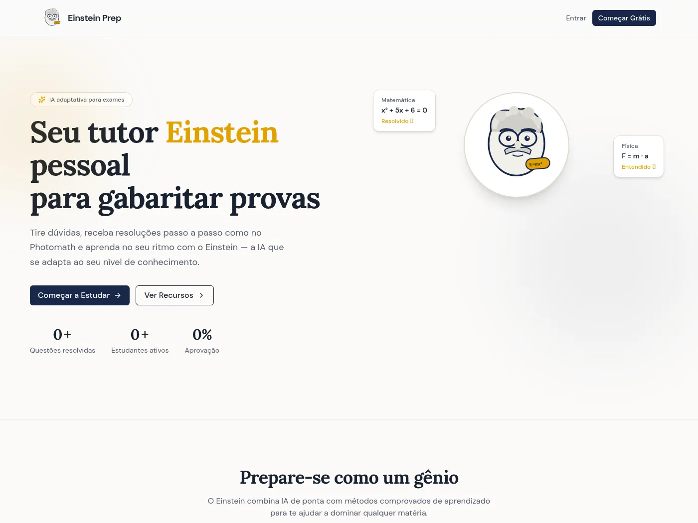 Einstein Exam Prep SaaS
