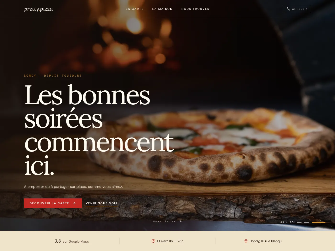 La Détente Restaurant Site