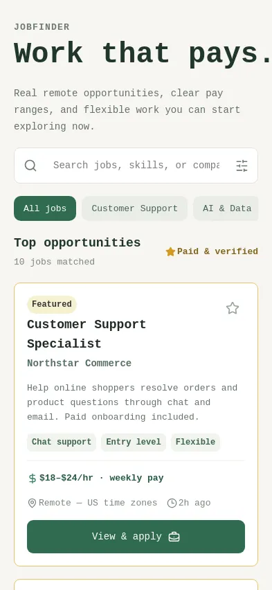 JobFinder Mobile