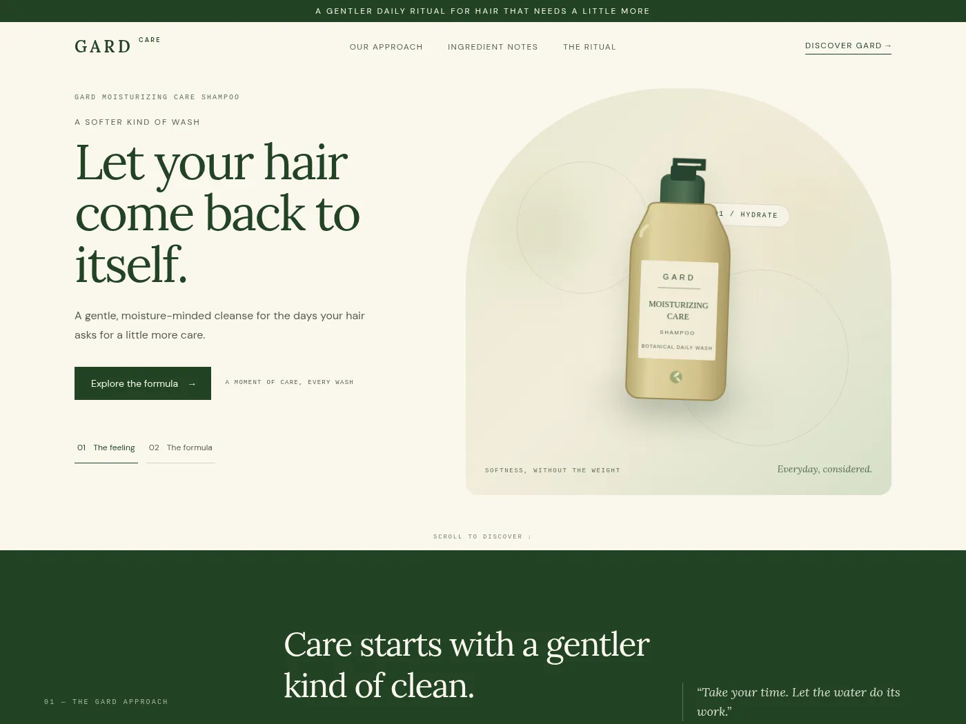 Gard Moisture Care Site