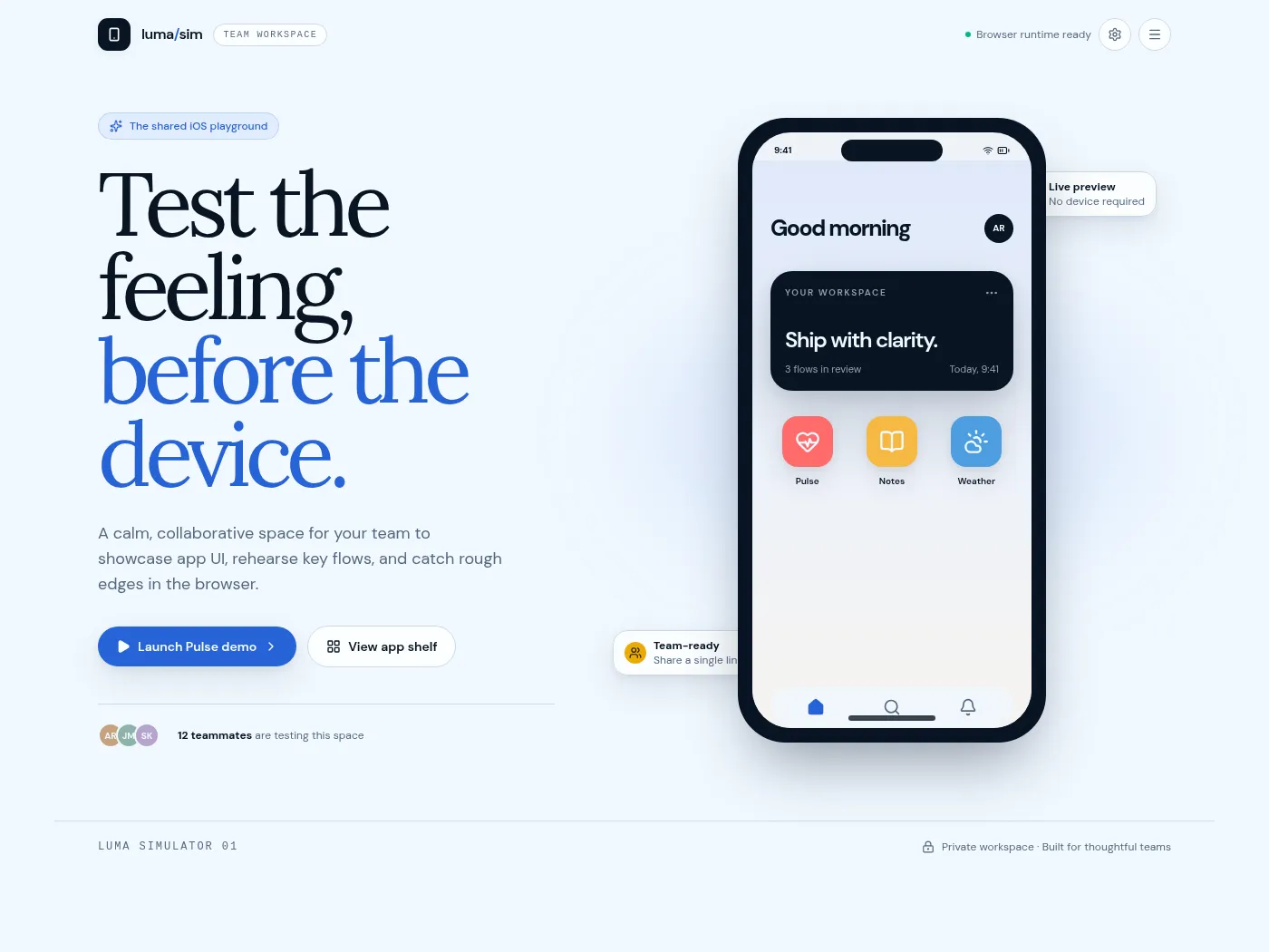 Web iOS Simulator