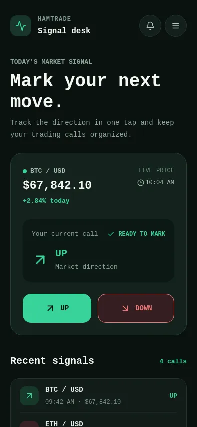 HamTrade Signal App