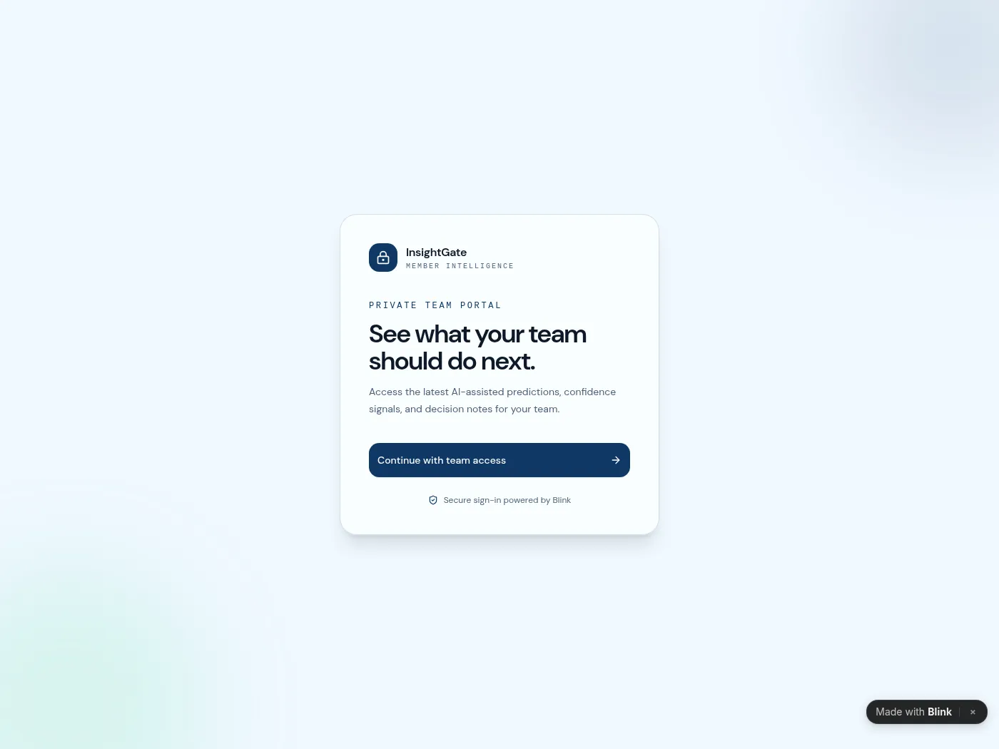 InsightGate Dashboard