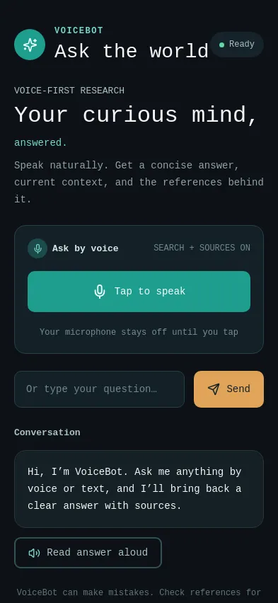 VoiceBot Mobile Assistant